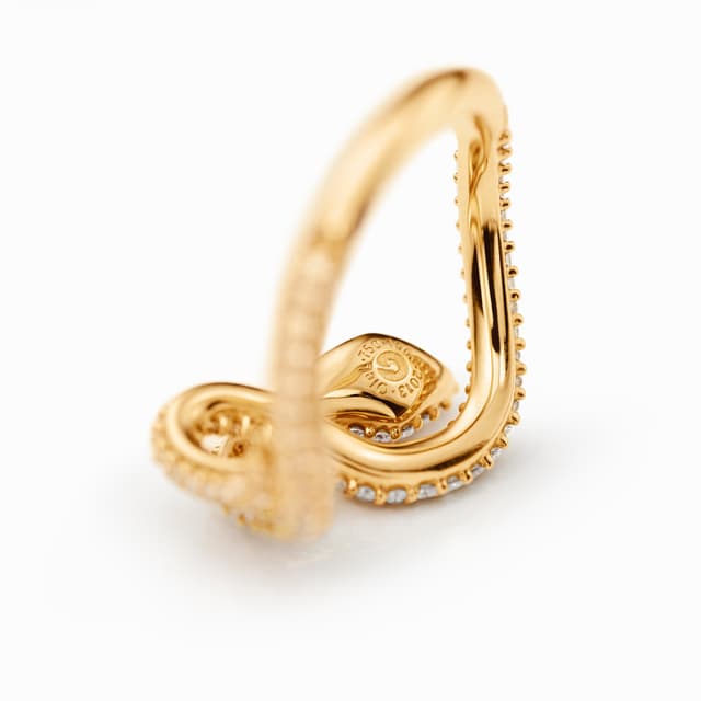 Snakes ring small pavé | Ole Lynggaard