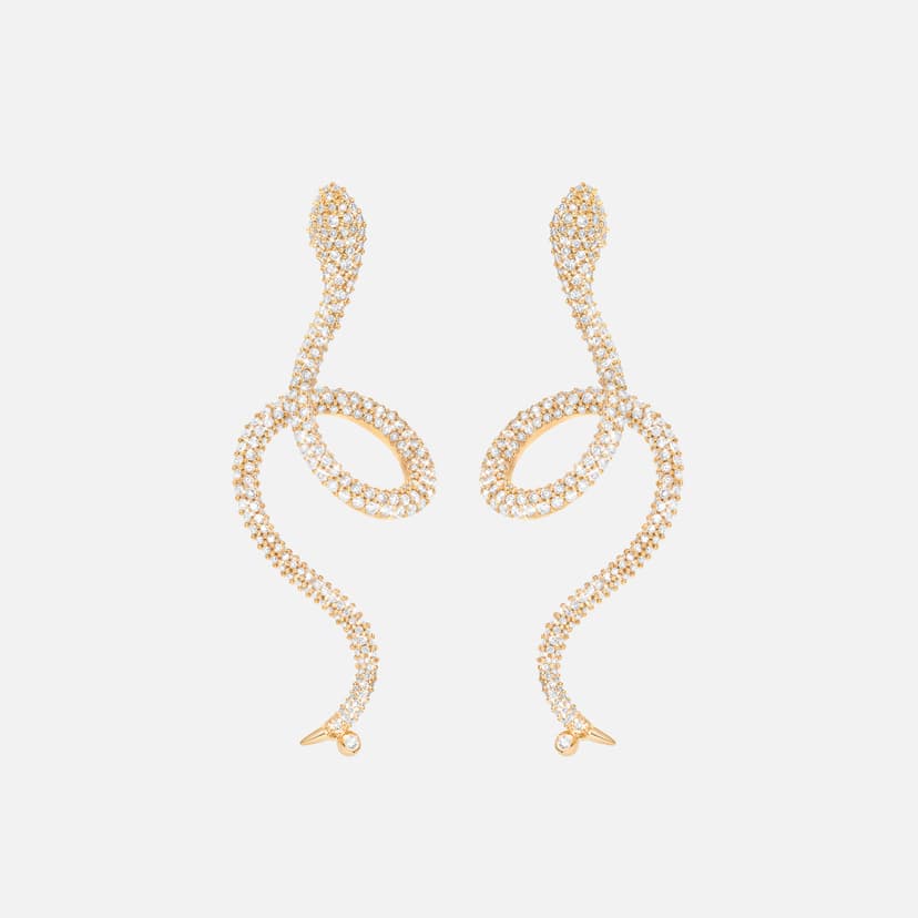 Snakes earrings pavé | Ole Lynggaard